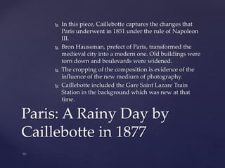 Impressionism & Post-Impressionism Art History | PPTX