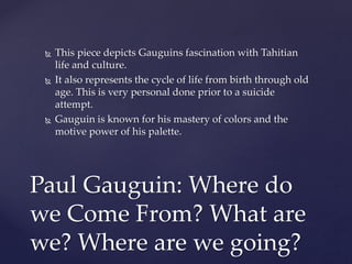 Impressionism & Post-Impressionism Art History | PPTX