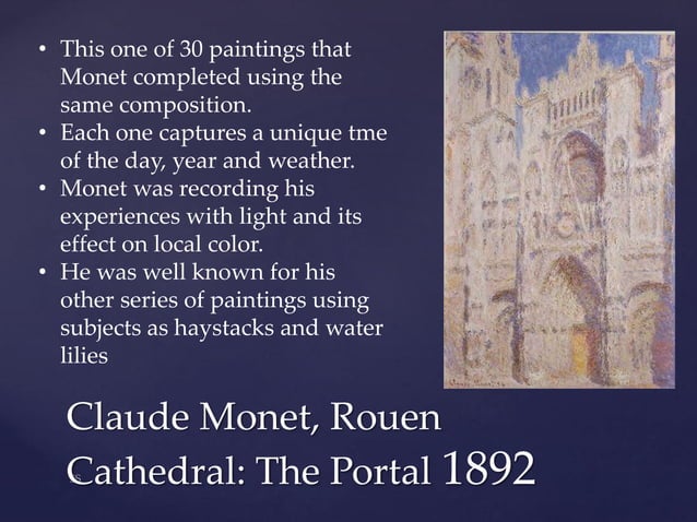 Impressionism & Post-Impressionism Art History | PPTX