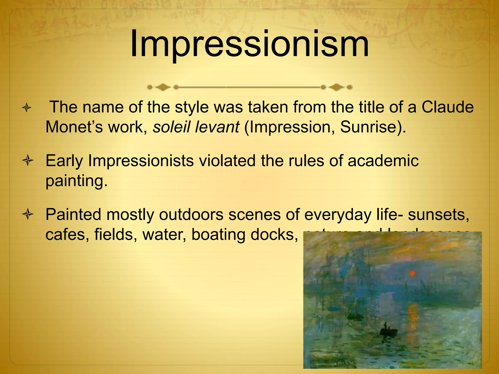 Impressionism power point | PPTX