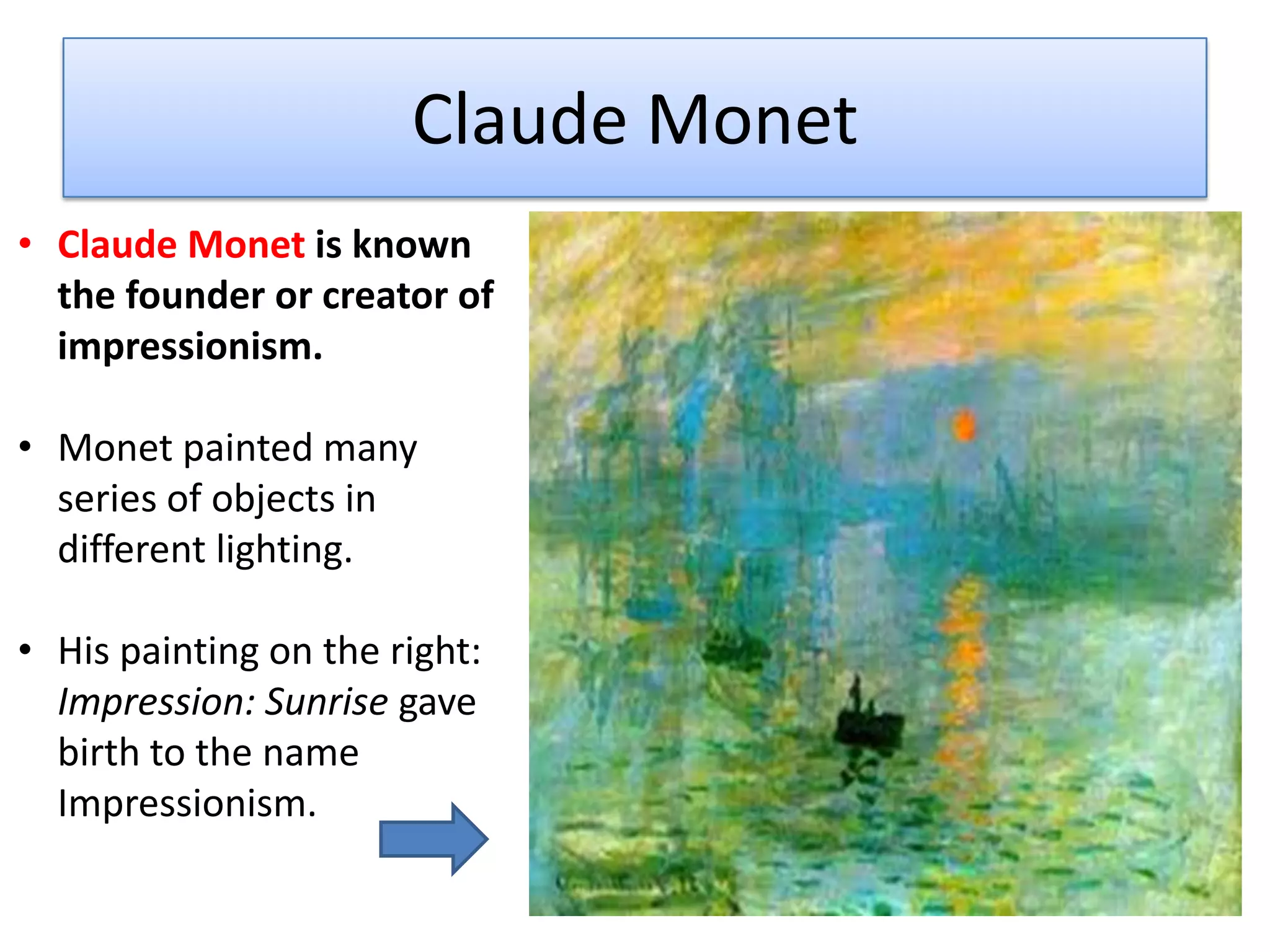 Impressionism power point tar 3 (2) | PPTX