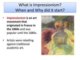 Impressionism power point tar 3 (2) | PPT