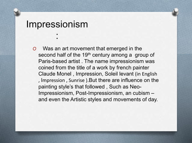 Impressionism PPT.pptx | Painting | Arts and Crafts