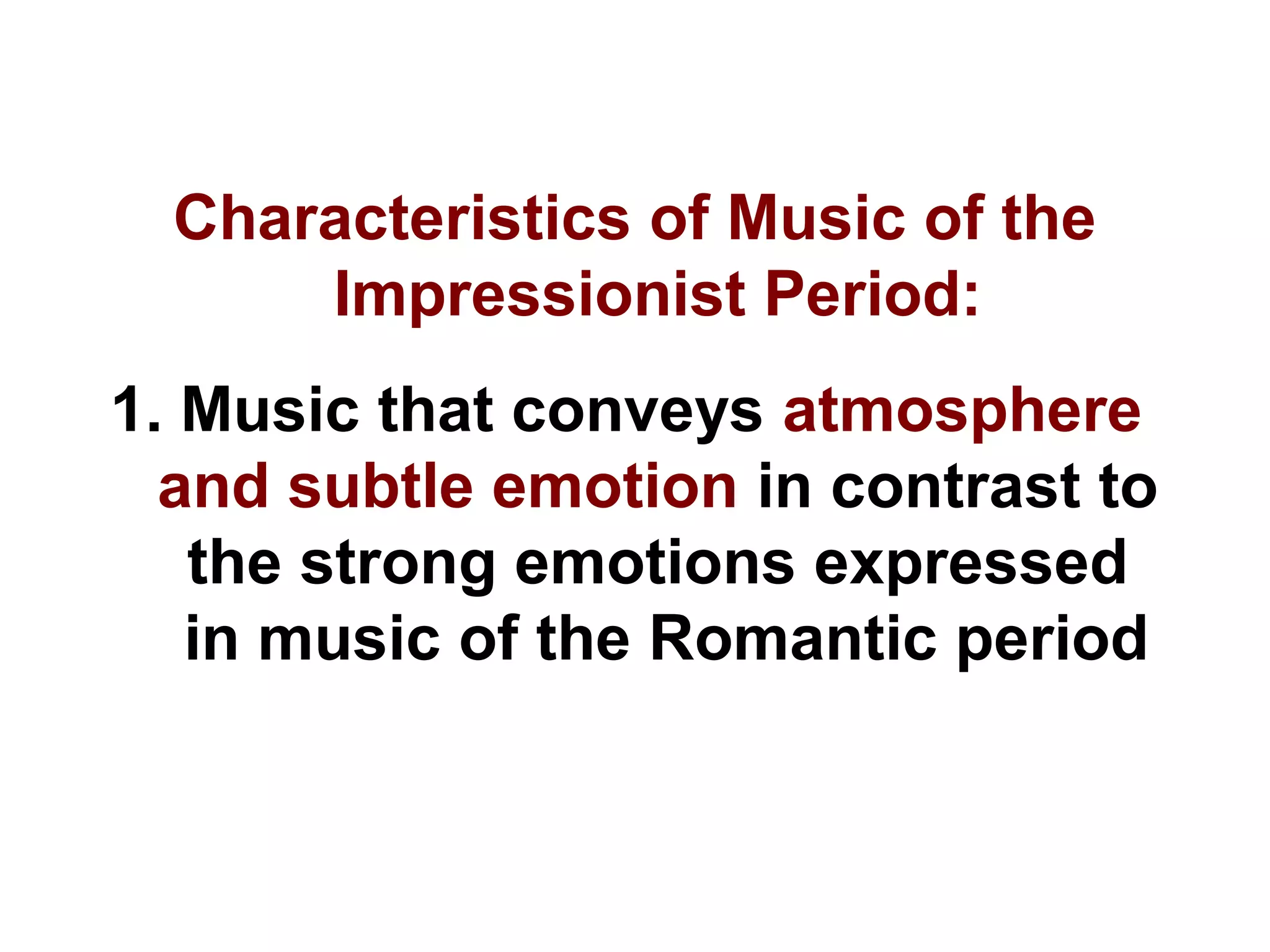 Impressionist Music | PPT
