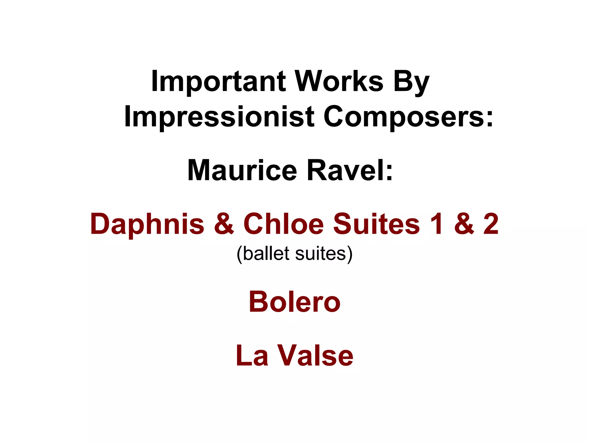 Impressionist Music | PPT