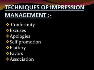 Impression Management | PPTX