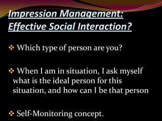 Impression Management | PPTX