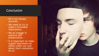 Impression management technique | PPTX