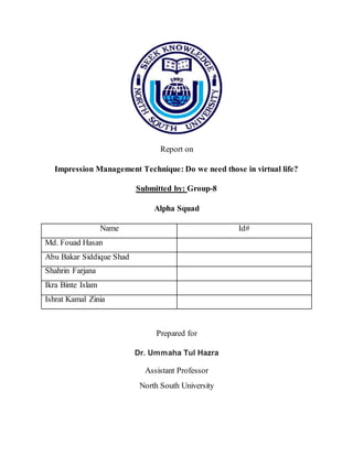 Impression management technique | PDF