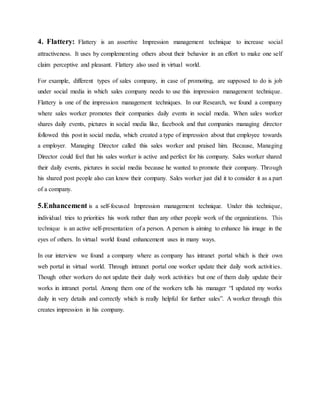 Impression management technique | PDF