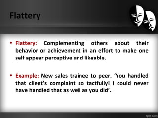 Impression management Techniques and Tactics | PPT