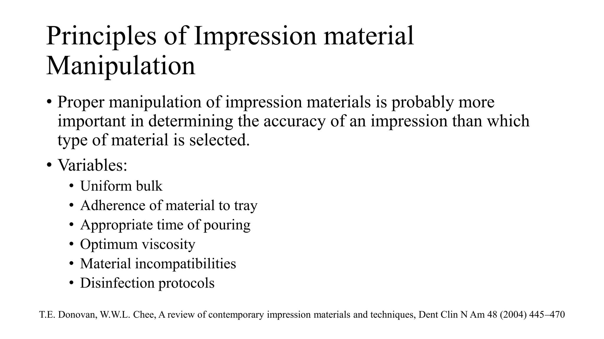 Impression material and techniques part 1 | PPTX