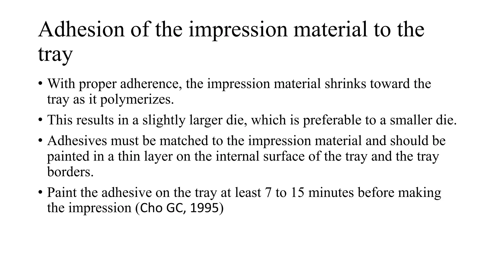 Impression material and techniques part 1 | PPTX