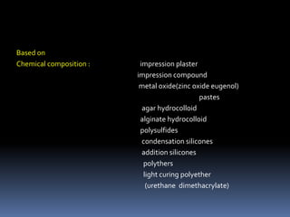 Impression materials | PPTX