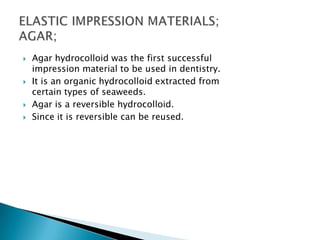 Impression materials | PPTX