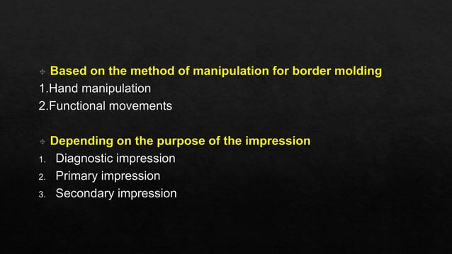 Impression materials classification and techniques | PPTX | Oral care ...