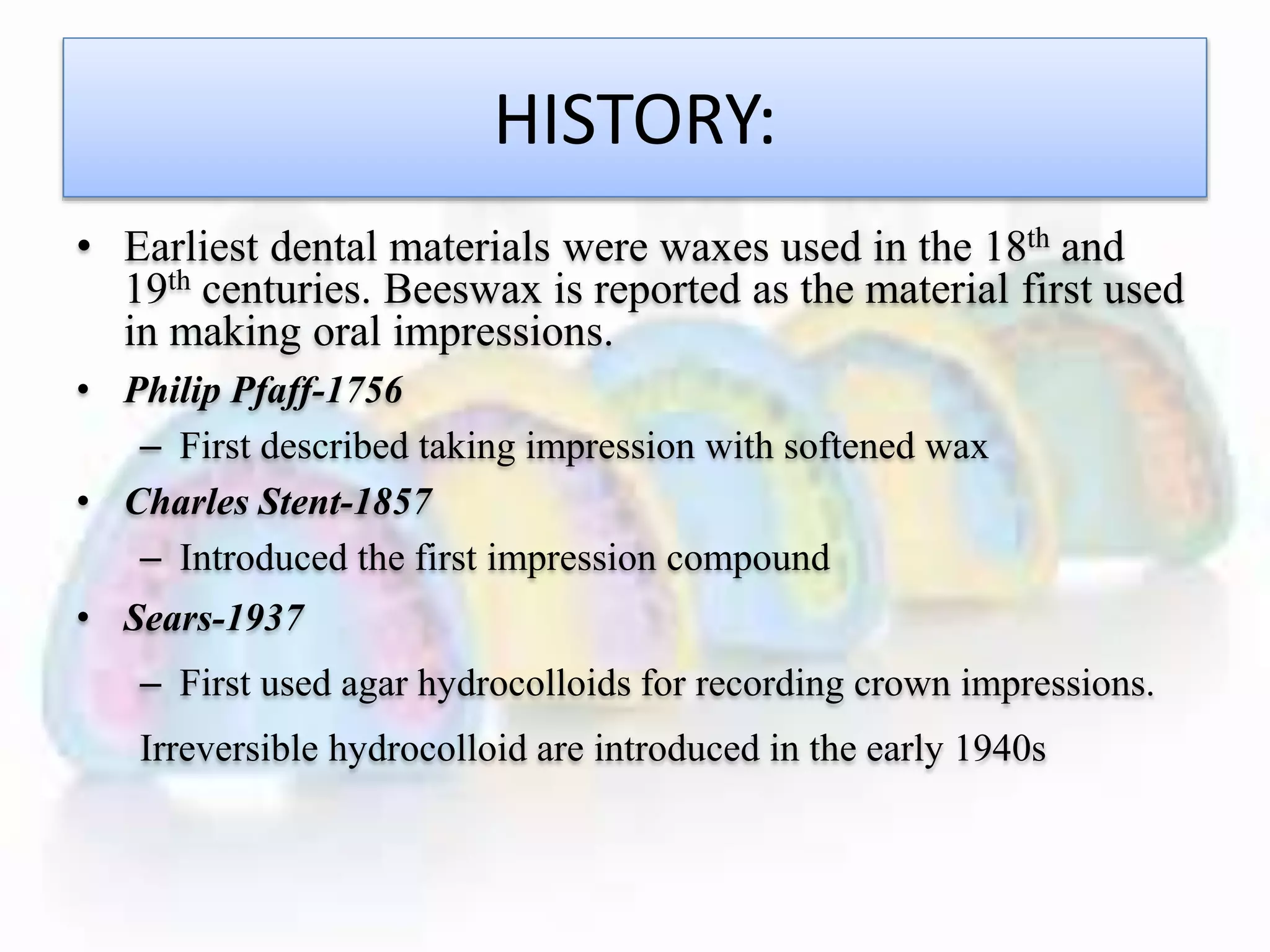 Impression materials | PPTX