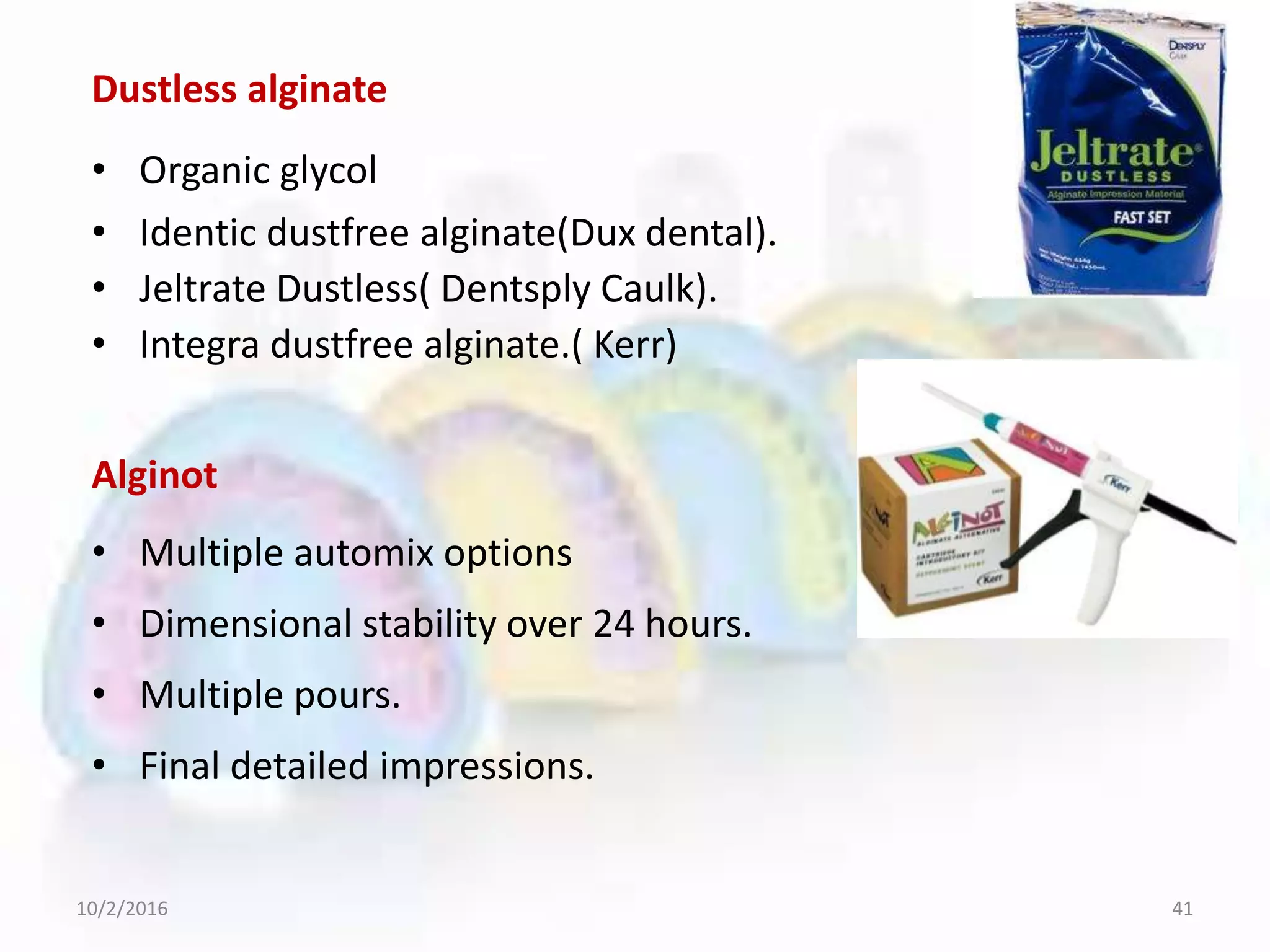 Impression materials | PPTX