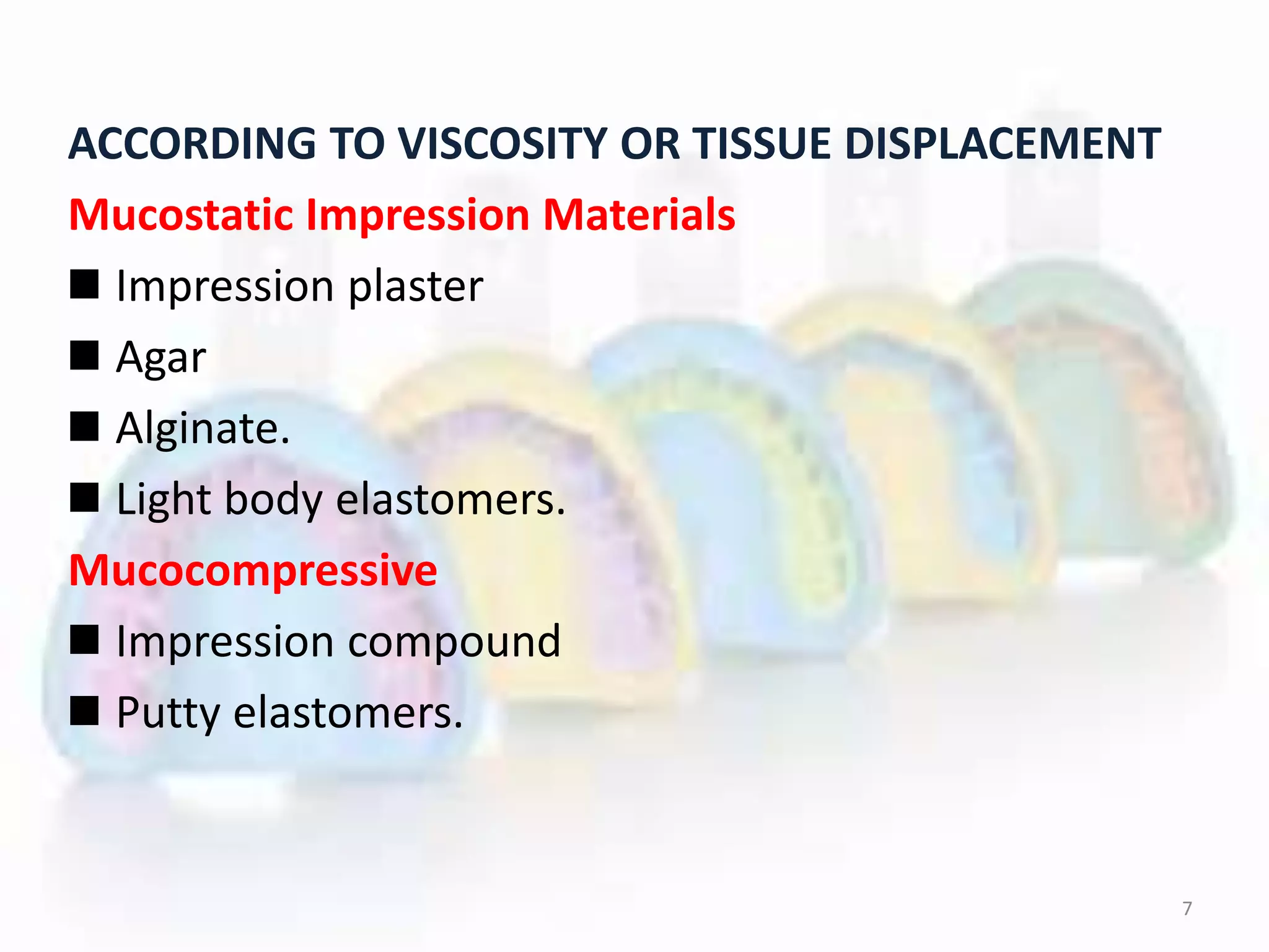 Impression materials | PPTX