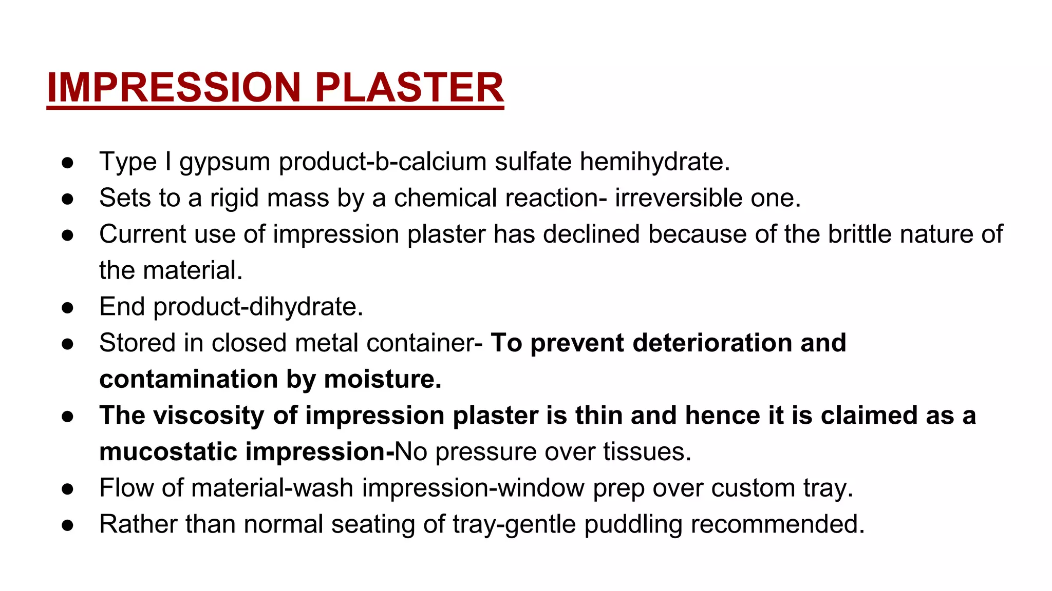 Impression materials | PPT