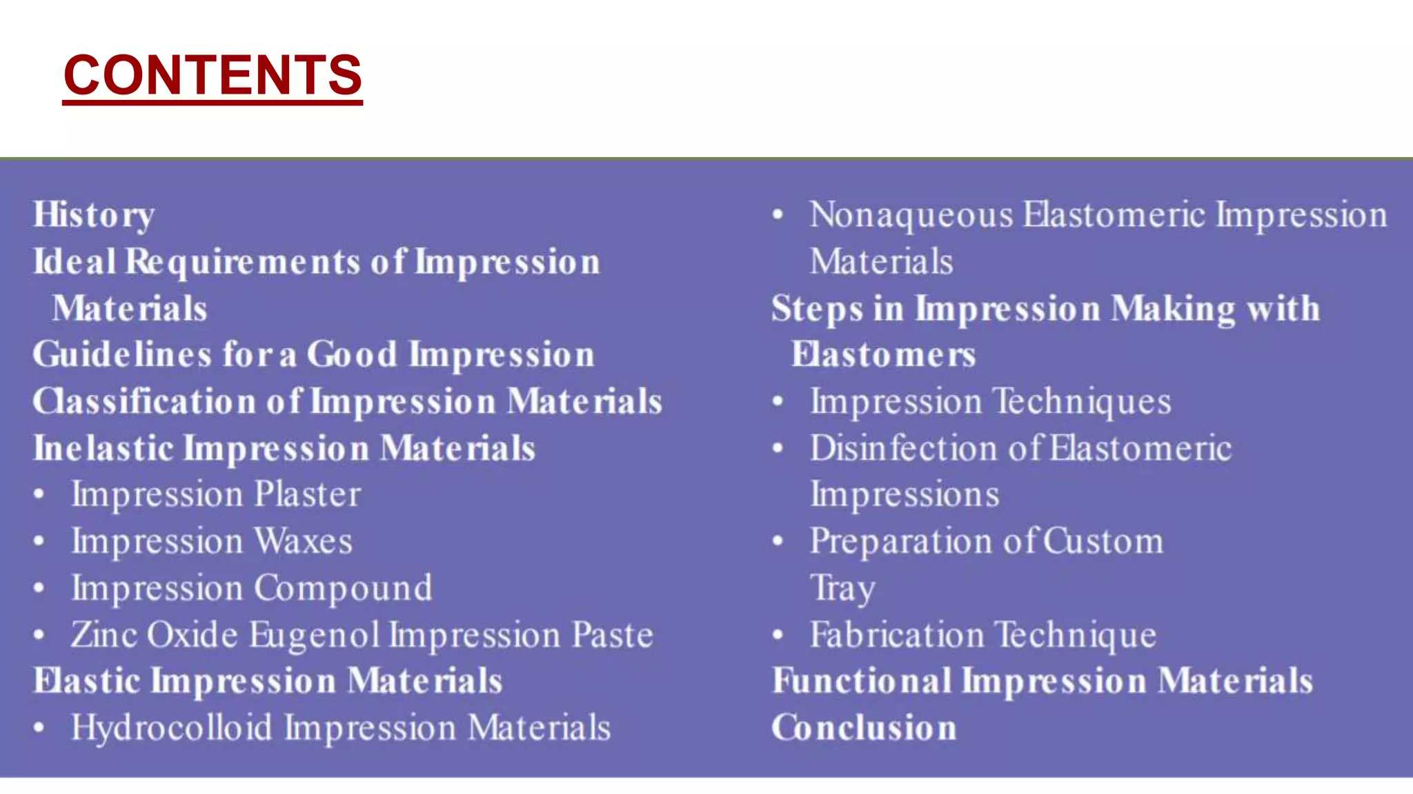 Impression materials | PPT
