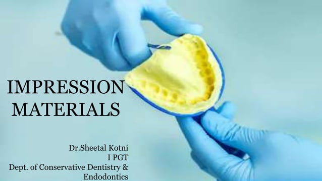 Impression materials | PPT