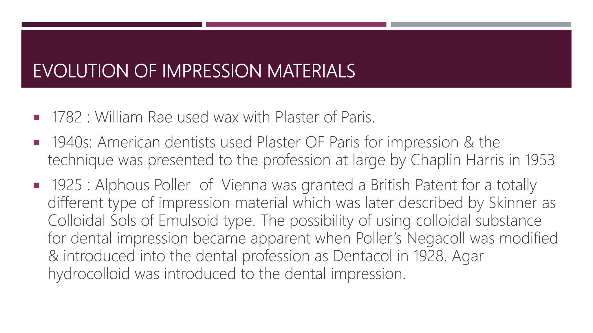 Impression materials in prosthodontics | PPTX