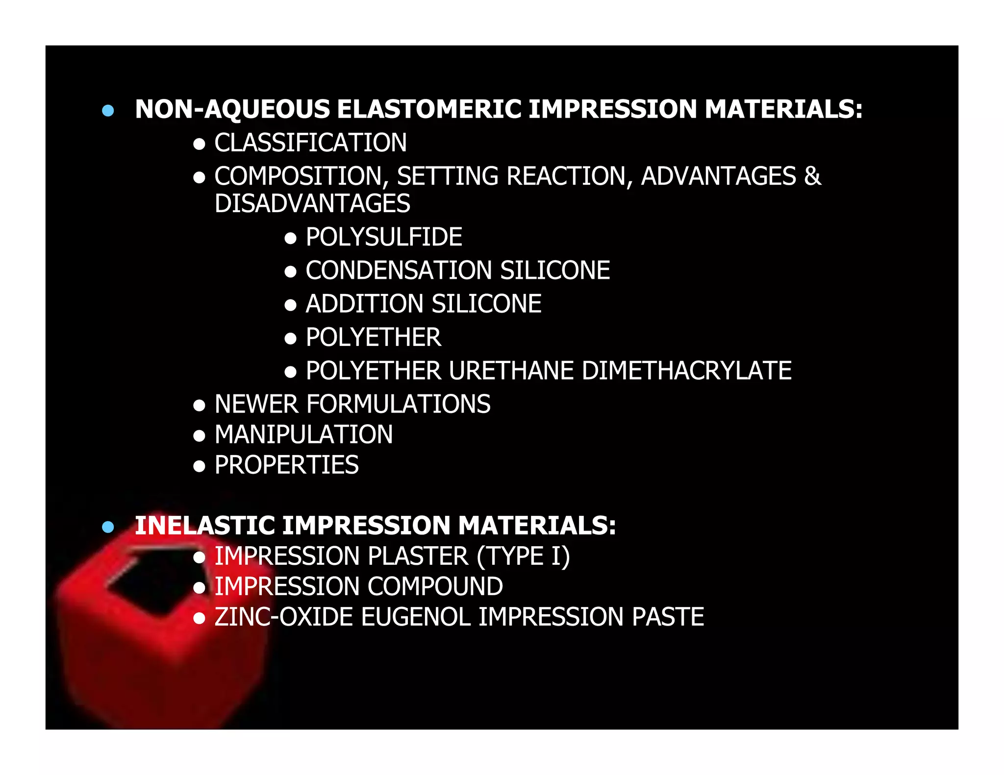 Impression materials | PDF