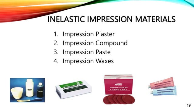 IMPRESSION MATERIALS USED IN PROSTHODONTICS | PPTX | Oral care ...