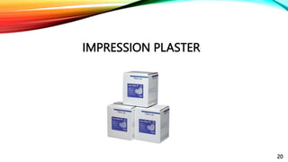 IMPRESSION MATERIALS USED IN PROSTHODONTICS | PPTX
