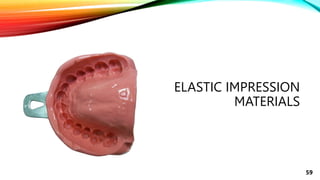 IMPRESSION MATERIALS USED IN PROSTHODONTICS | PPTX