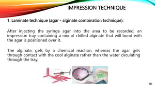 IMPRESSION MATERIALS USED IN PROSTHODONTICS | PPTX