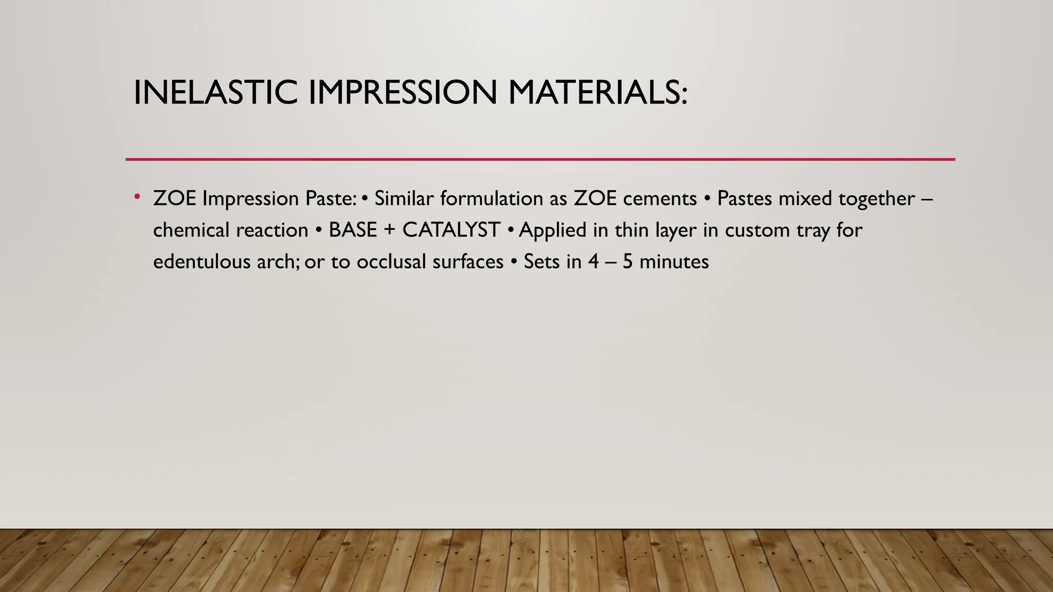 summarize note for Dental Impression Materials . | PPTX