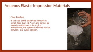 Impression Materials Part - 3 - Dental Materials | PPTX