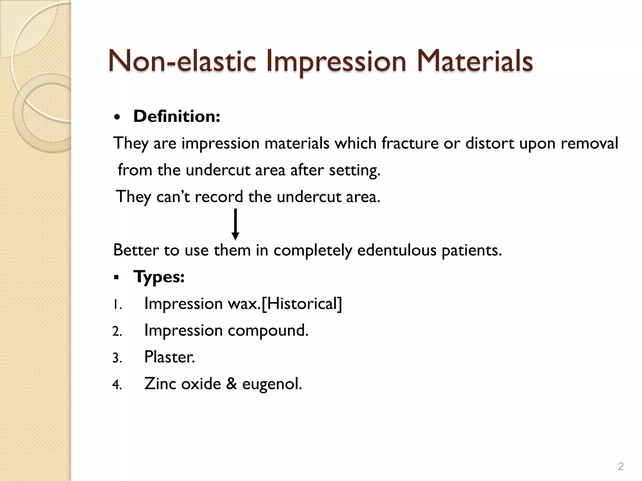 Impression materials 2 | PDF