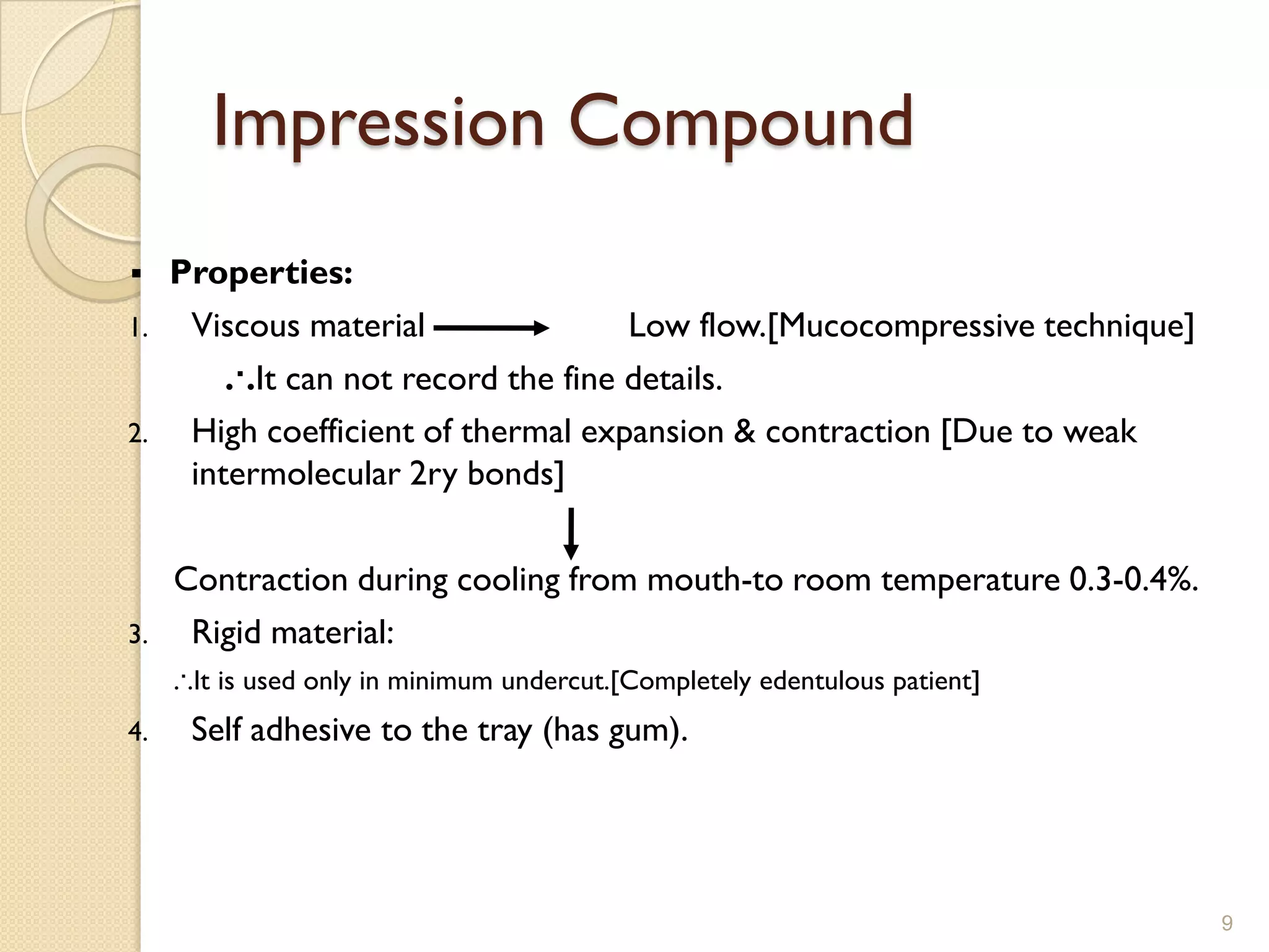 Impression materials 2 | PDF
