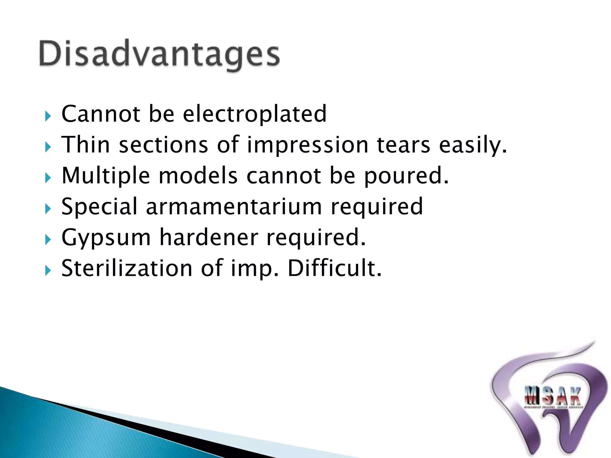 Impression materials agar and alginate | PPTX