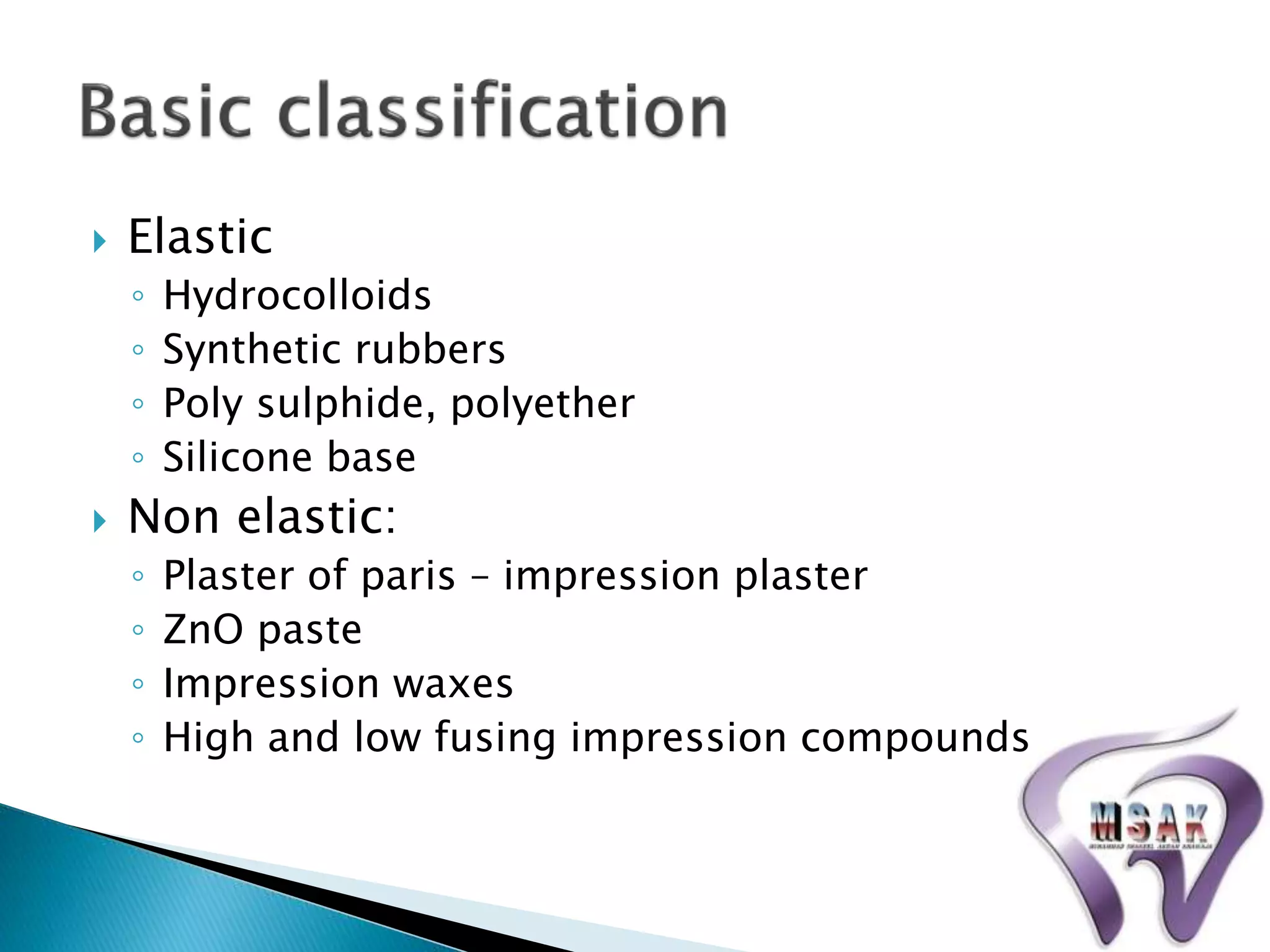 Impression materials agar and alginate | PPTX