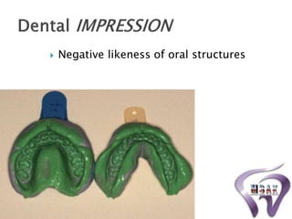 Impression materials agar and alginate | PPTX