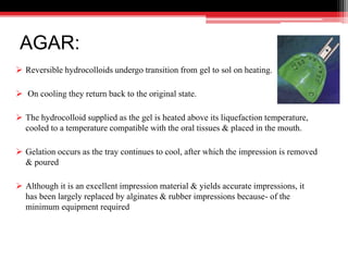 Impression materials and gingival tissue management | PPTX