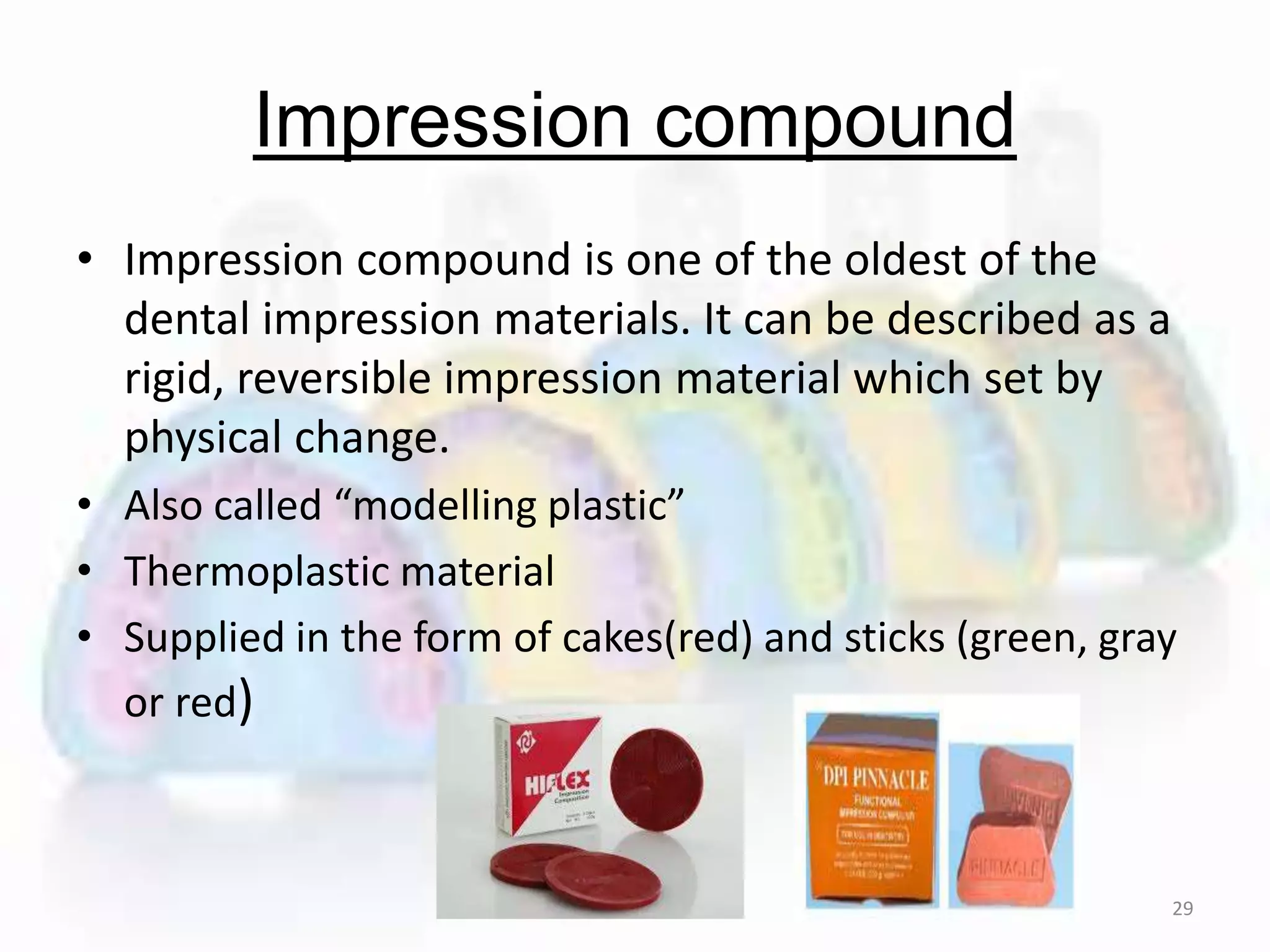 Impression materials and procedures | PPTX