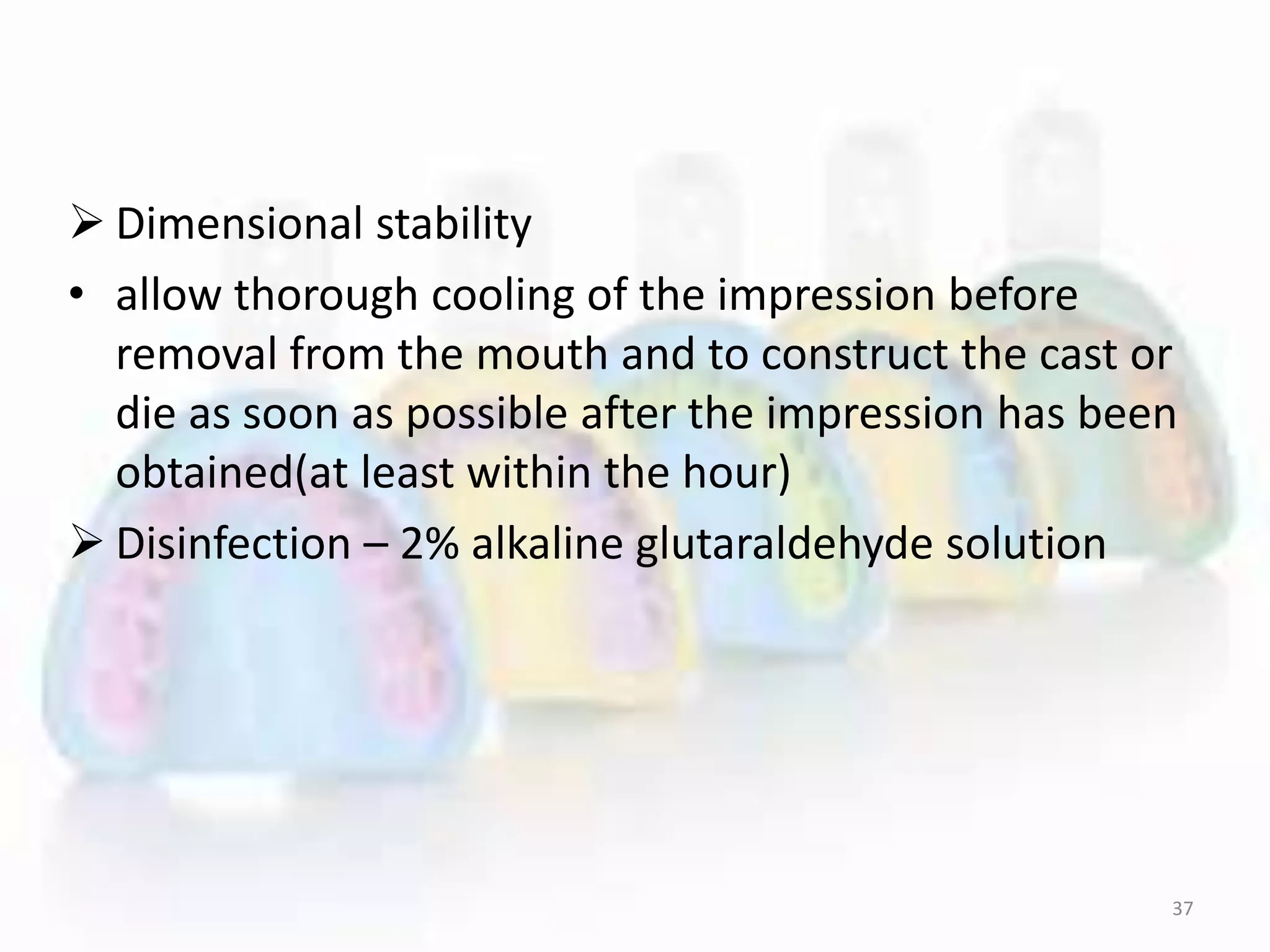 Impression materials and procedures | PPTX