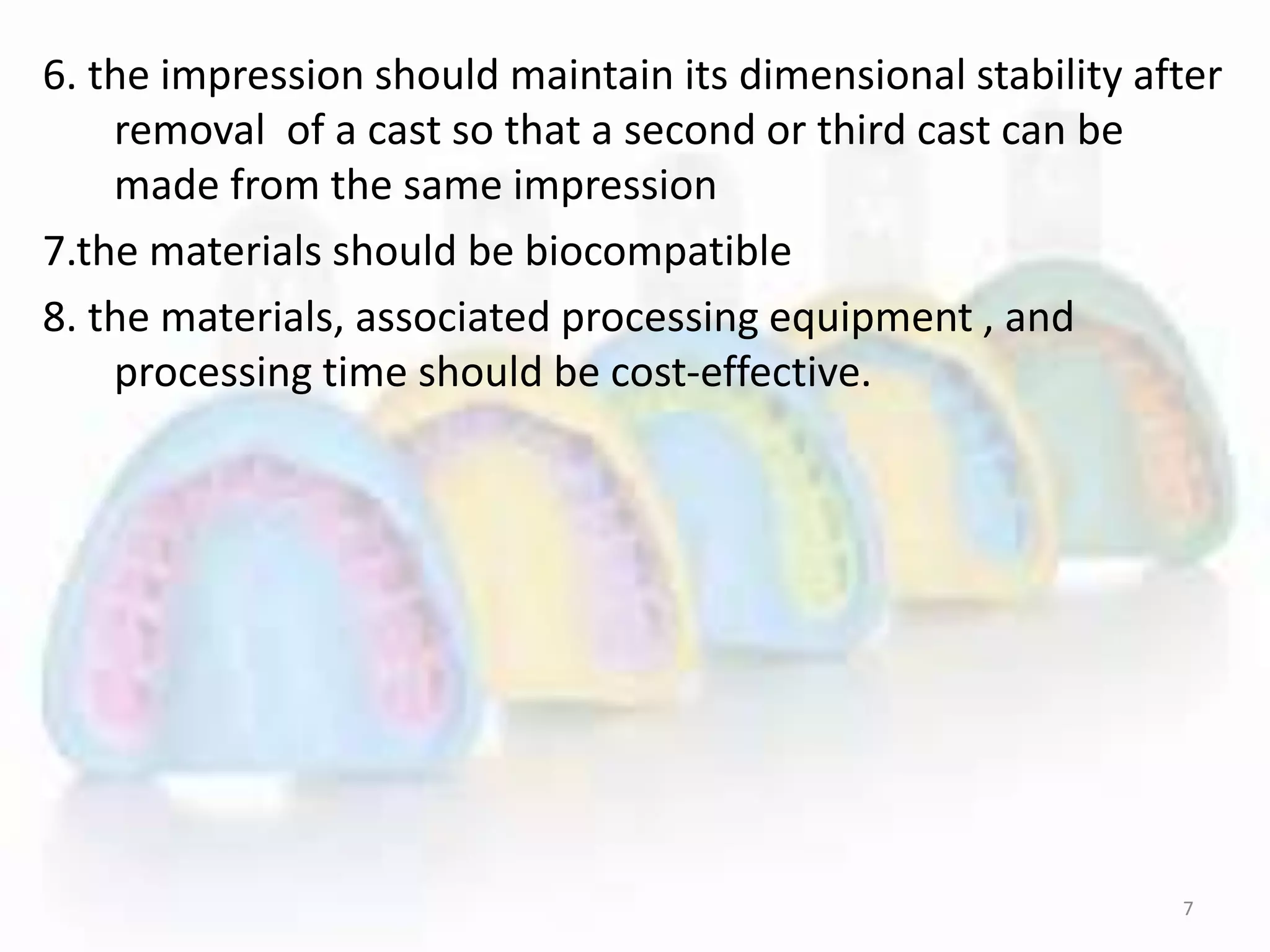 Impression materials and procedures | PPTX