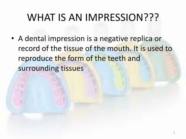 Impression materials and procedures | PPTX