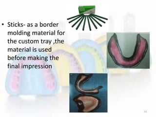 Impression materials and procedures | PPTX