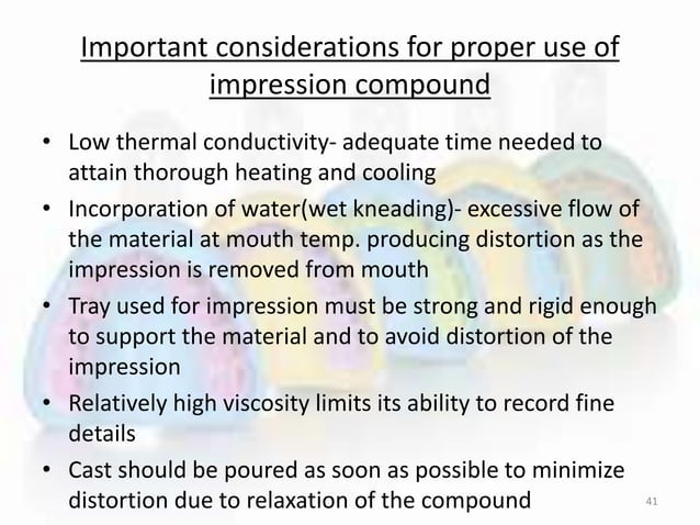 Impression materials and procedures | PPTX