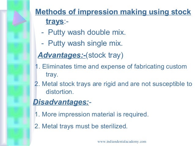Impression materials and techniques in fpd /orthodontic courses by In…
