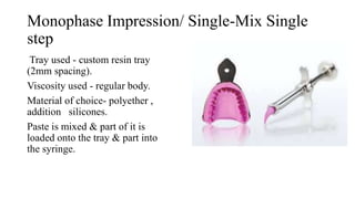 Impression materials and techniques in fpd part 2 | PPTX