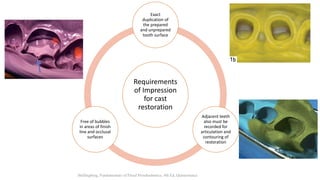 Impression materials and techniques in fpd part 2 | PPTX