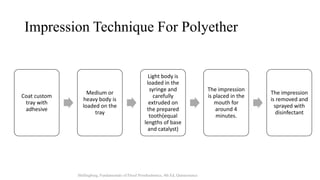Impression materials and techniques in fpd part 2 | PPTX